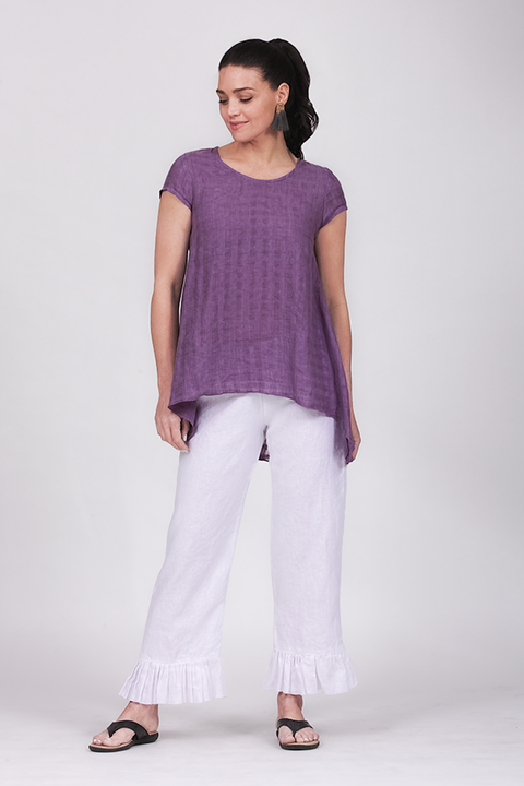 linen ruffle pants by Goddess Gear
